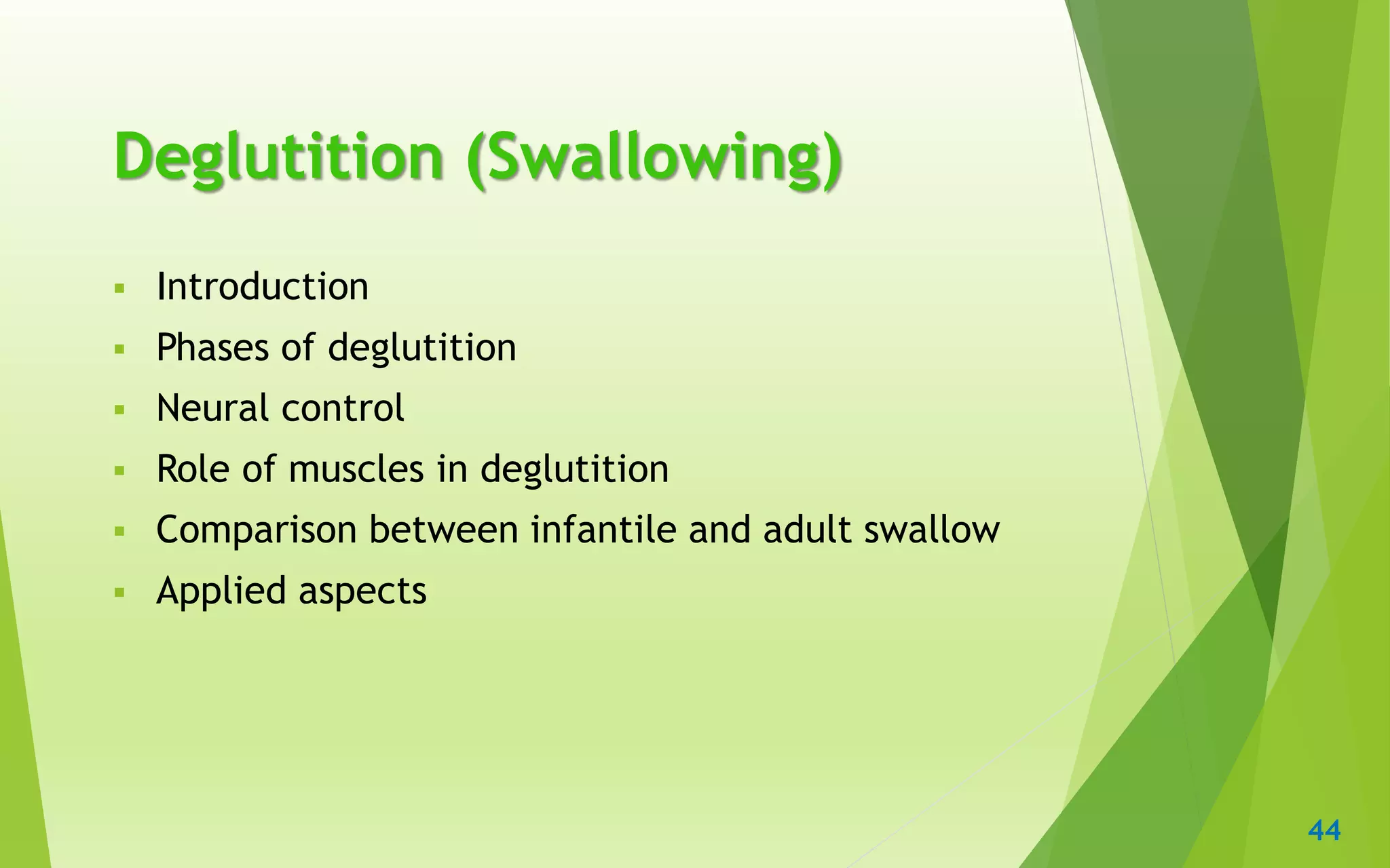 Deglutition and Chewing cycle _Dr. Pratistha | PDF