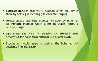 Deglutition and Chewing cycle _Dr. Pratistha | PDF