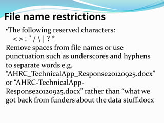 Degonto, File management system in fisheries science | PPT