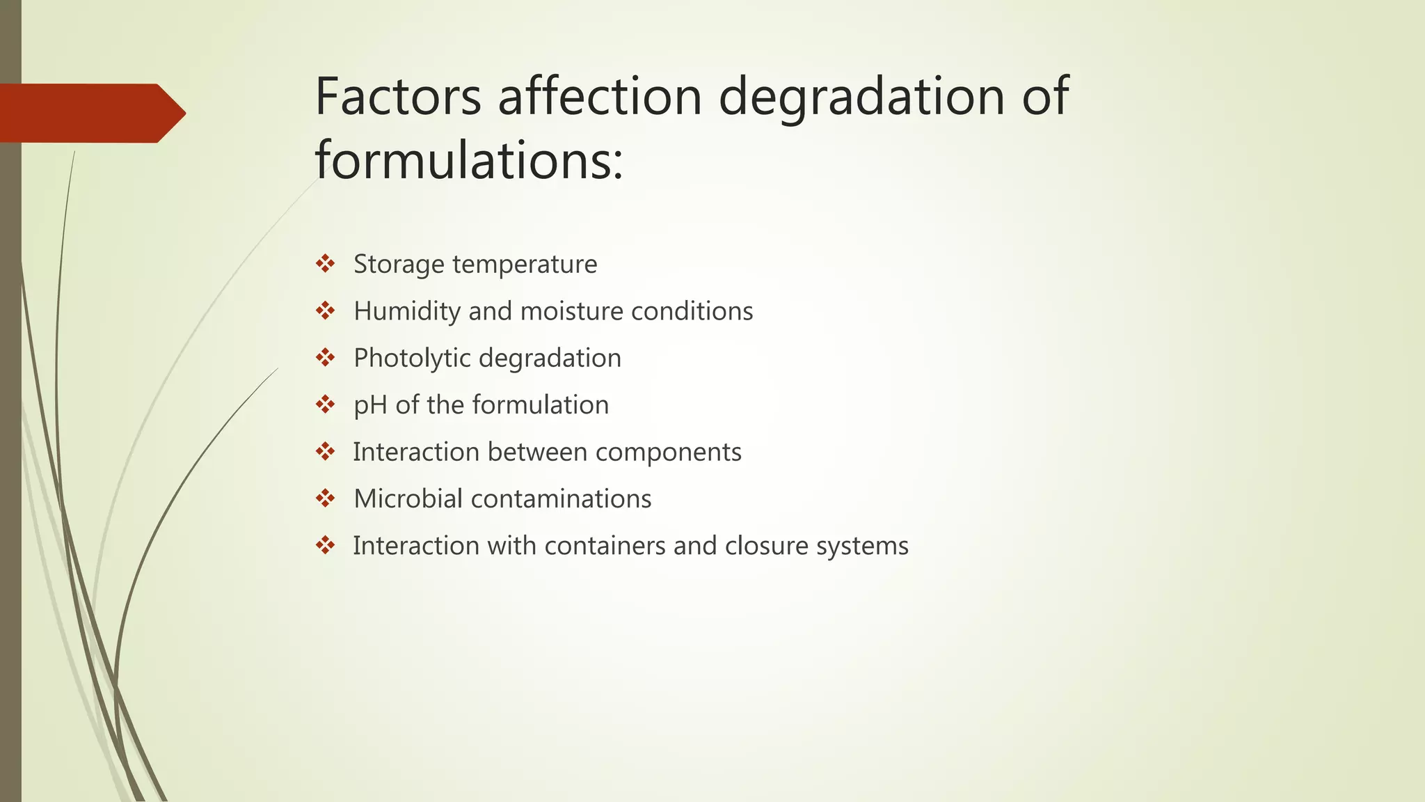 Degradation and Degradant Characterization | PPTX