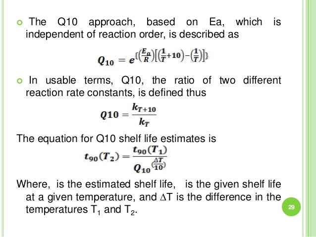 Degradation kinetics