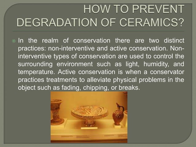Degradation of ceramics | PPTX | Chemistry | Science