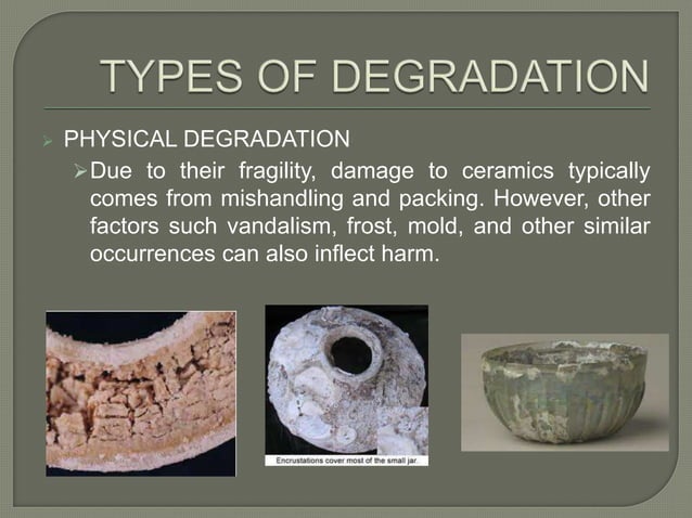 Degradation of ceramics | PPTX | Chemistry | Science