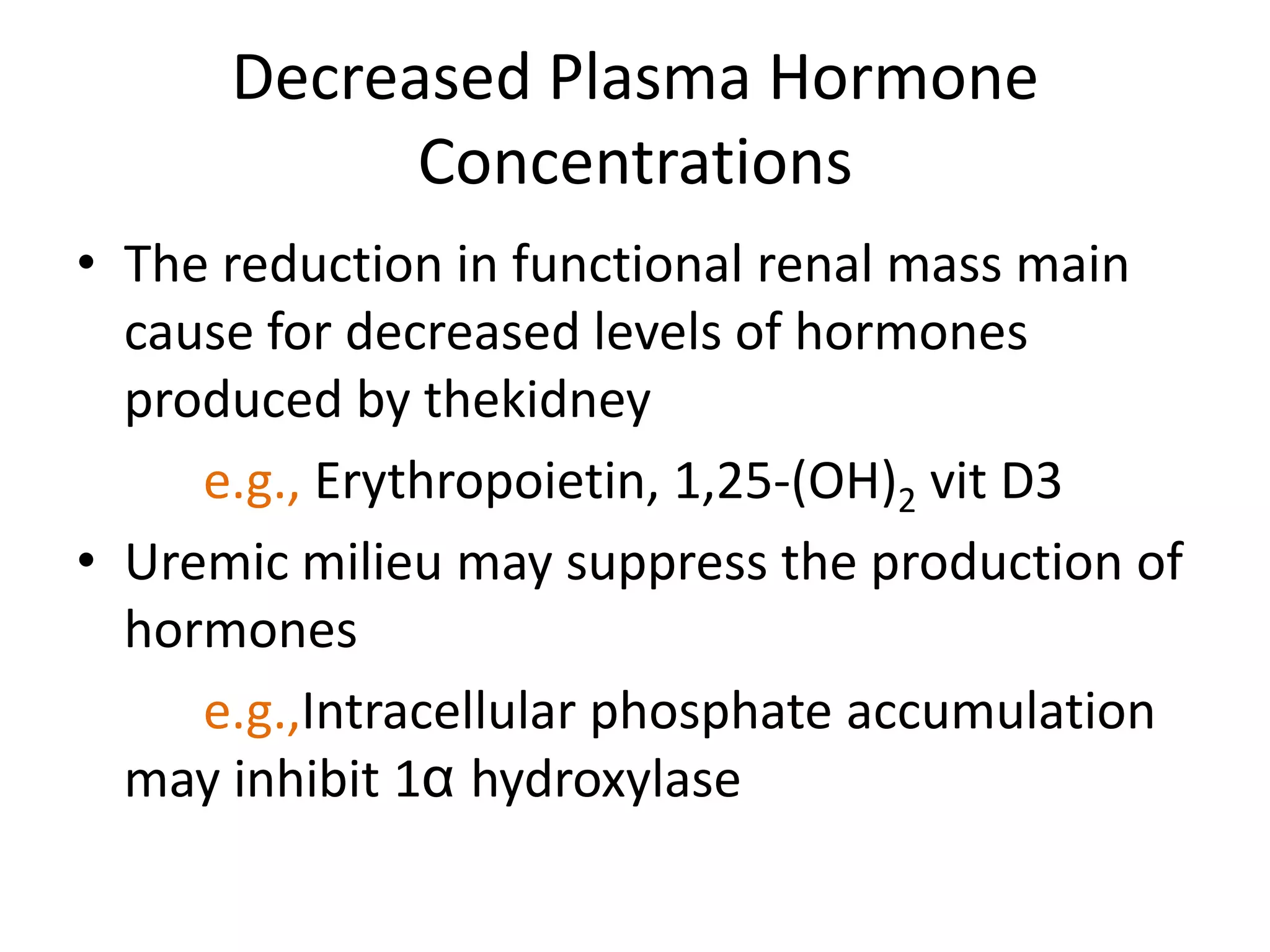 Disorders of Degradation of hormones by kidney | PPT