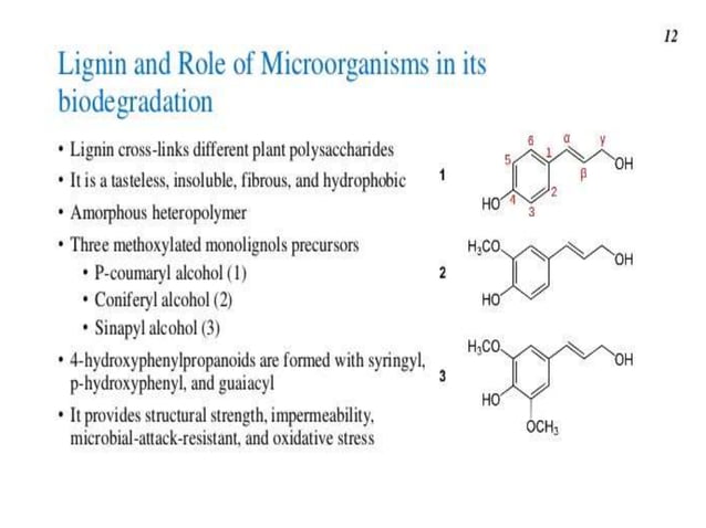 Degradation of lignin and cellulose using microbes | PPTX | Chemistry ...