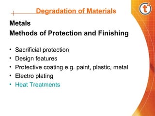 Degradation of materials | PPT