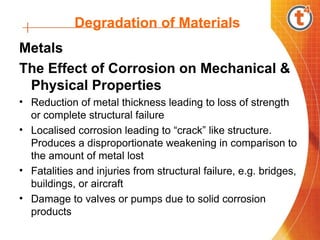 Degradation of Materials by their properties | PPT