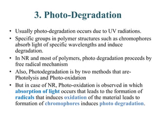 Degradation of natural rubber | PPTX