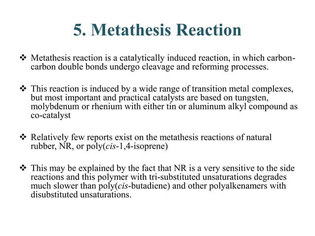 Degradation of natural rubber | PPTX