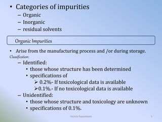 Degradation study and analysis of impurities | PPTX