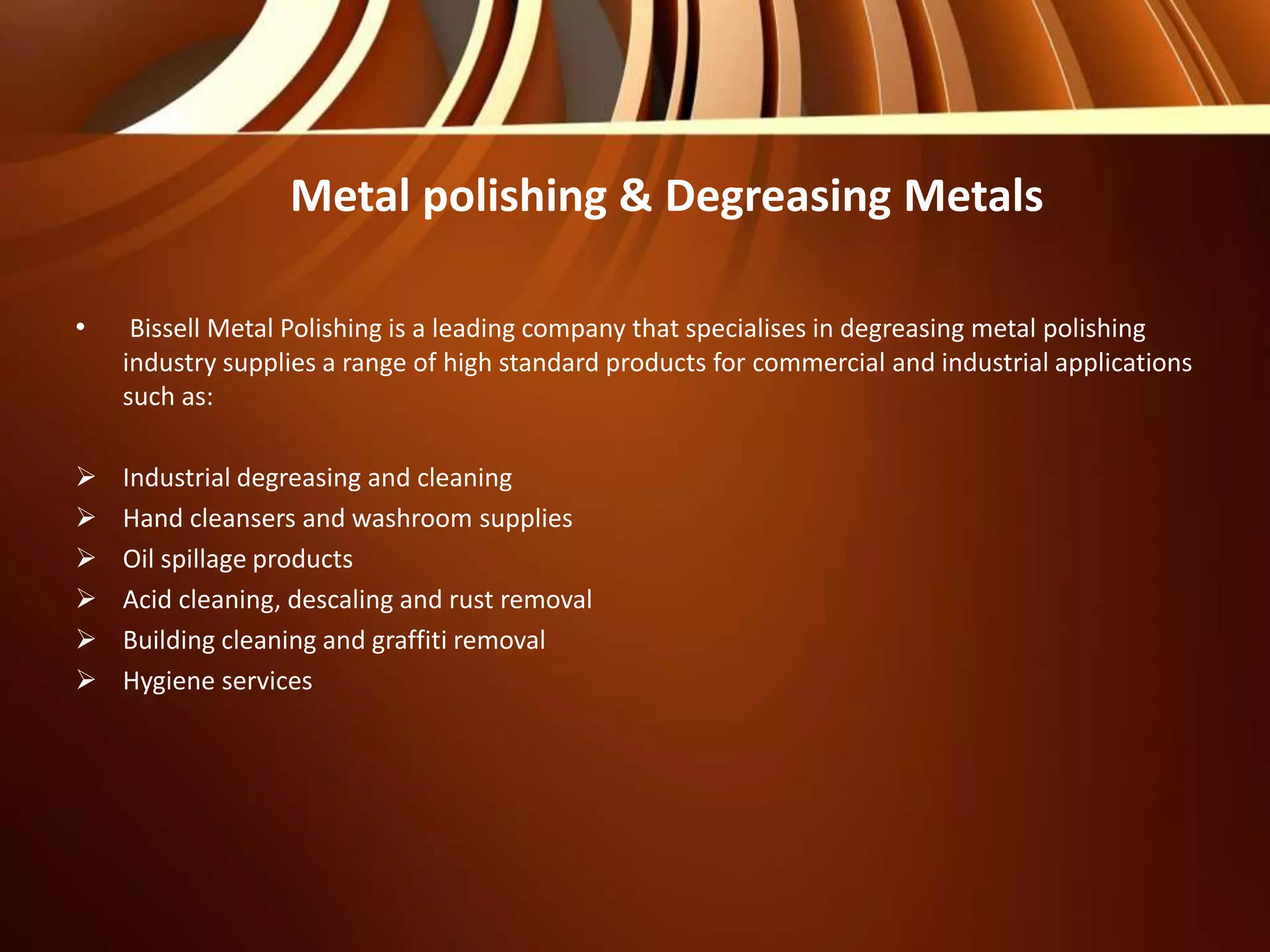 Degreaing metals | PPTX