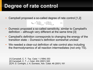 Degree of rate contrel | PDF | Chemistry | Science