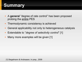 Degree of rate contrel | PDF | Chemistry | Science
