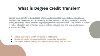 Simplifying Degree Credit Transfer for Students in Kerala | PDF