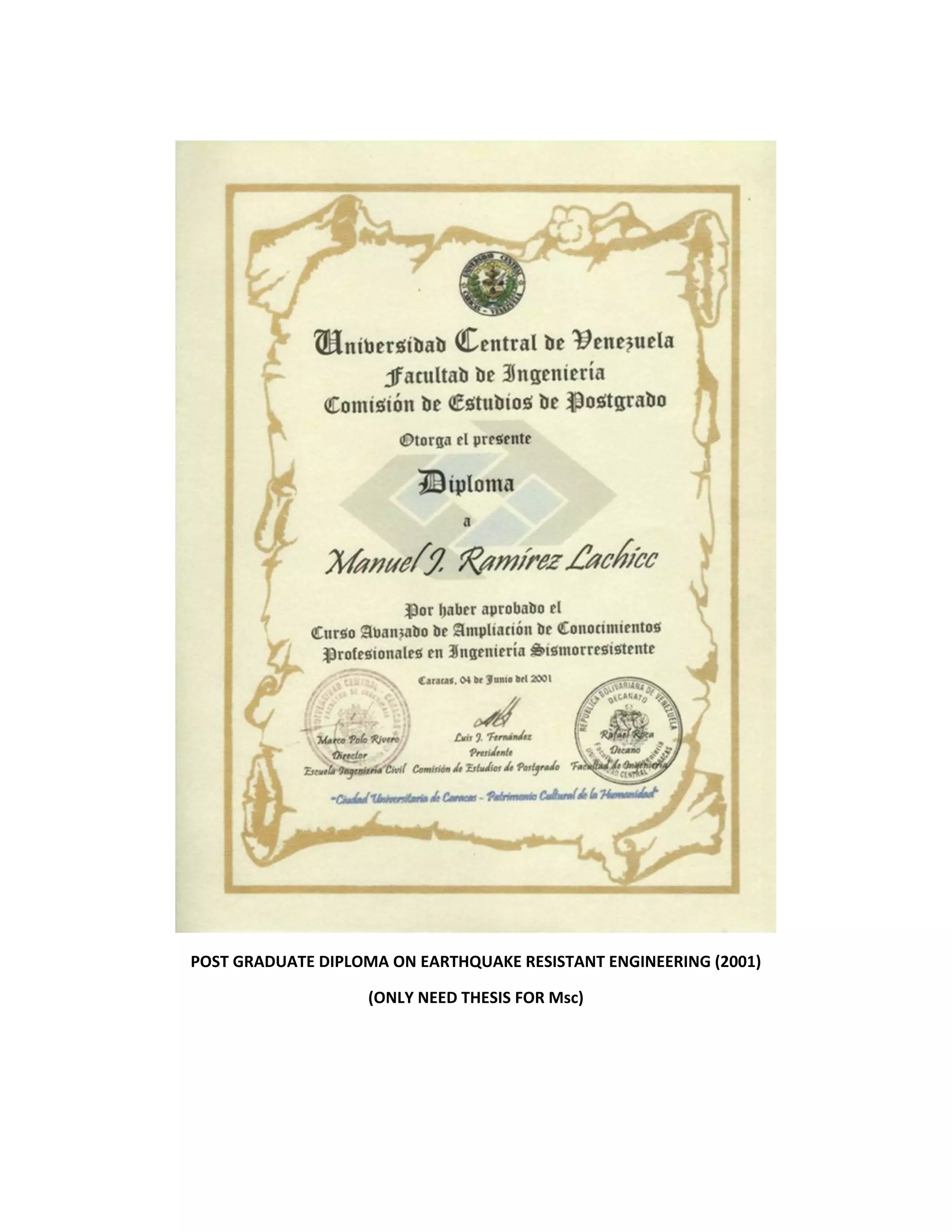 Degree and main diplomas mr | PDF