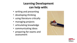 Learning Development and Learning Resources (Library) | PPTX