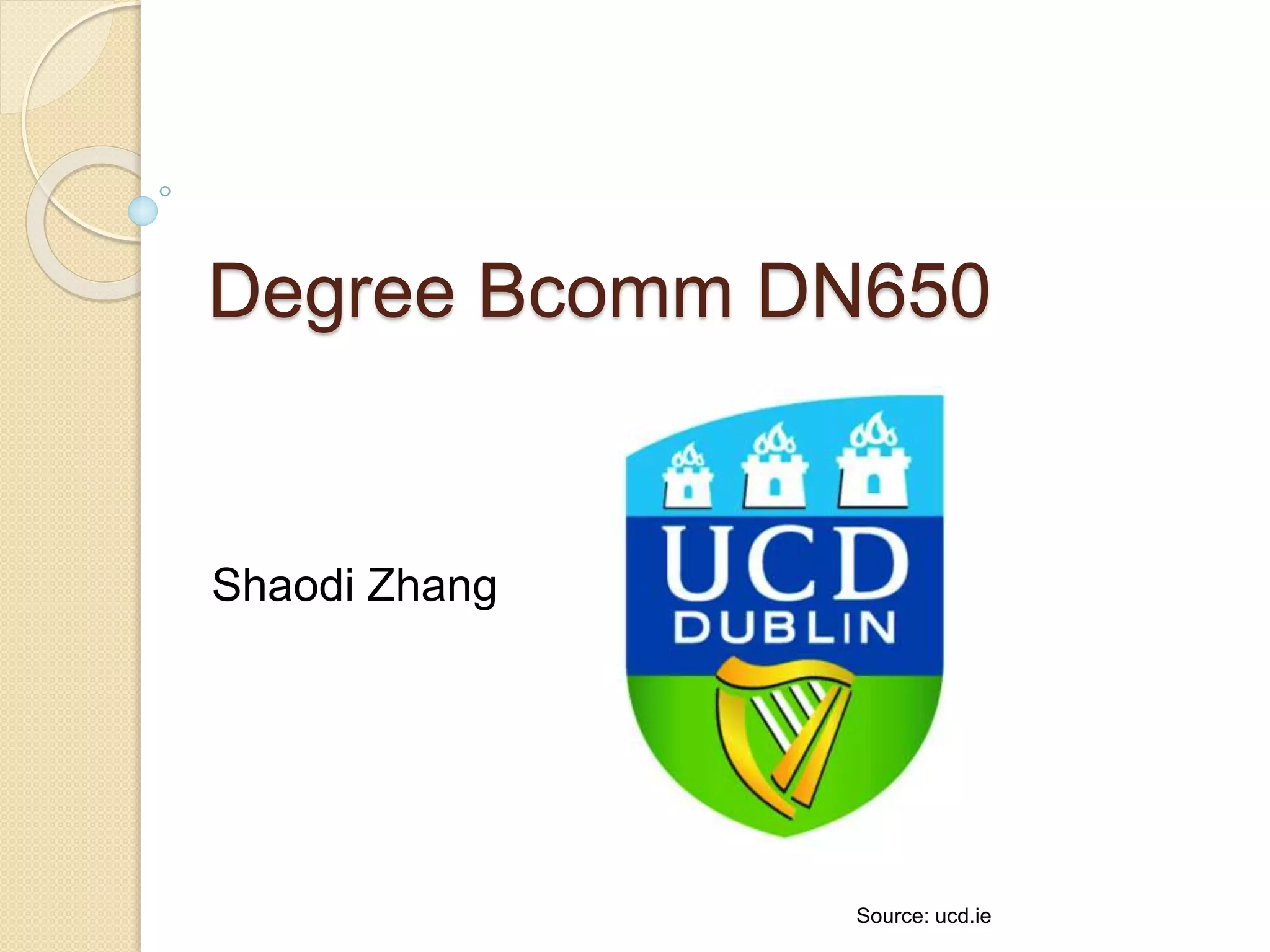Degree bcomm dn650 | PPT