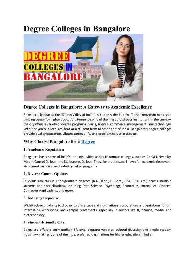 Degree Colleges in Bangalore education.pdf