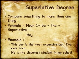 Degree comparison | PPTX