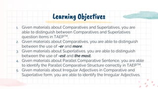 English Grammar - Degree comparison (comparative and superlative degree ...