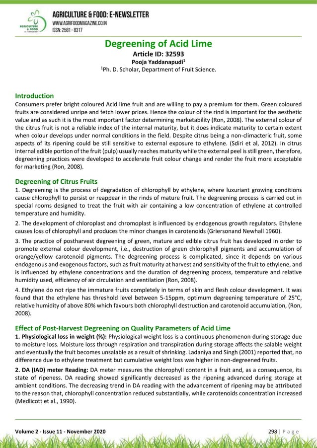 degreening of acid lime.pdf