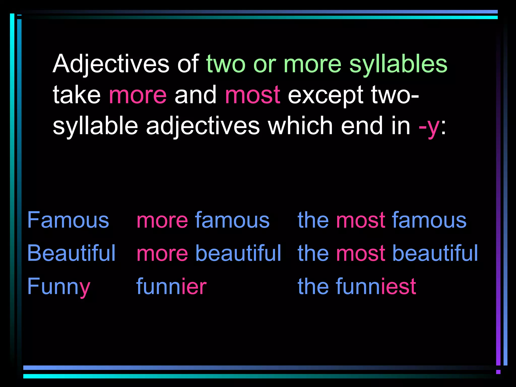 Degree of comparison | PPT