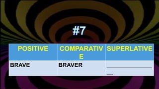 DEGREE OF COMPARISON OF ADJECTIVES | PPTX