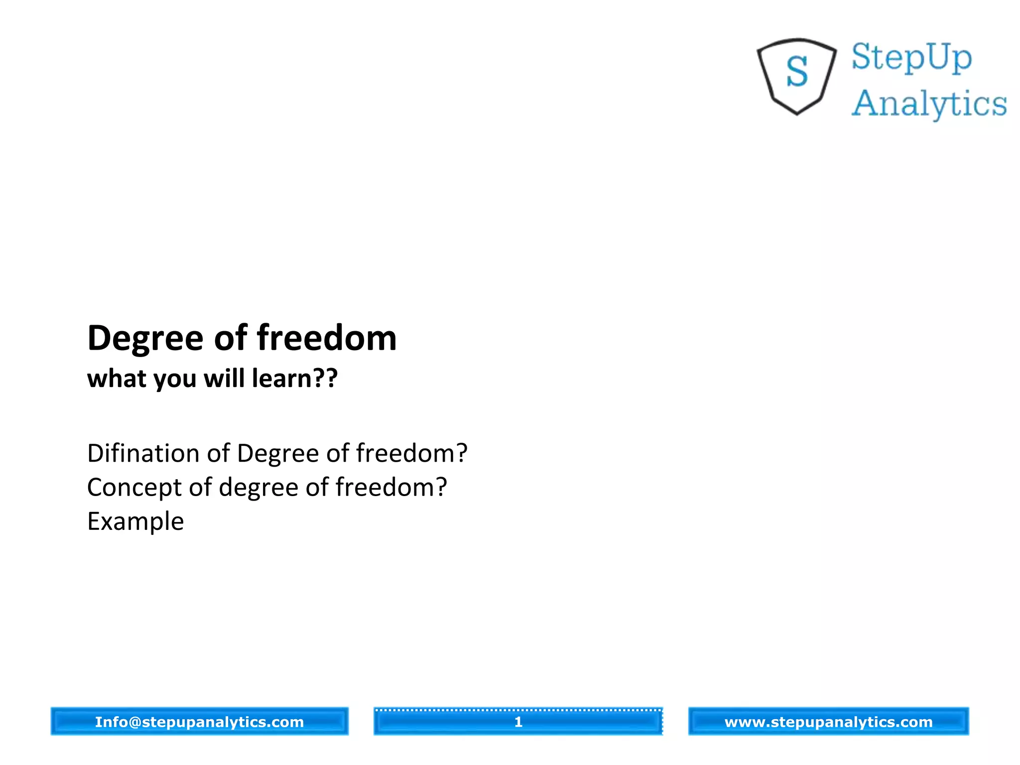 Degree of freedom | PPTX