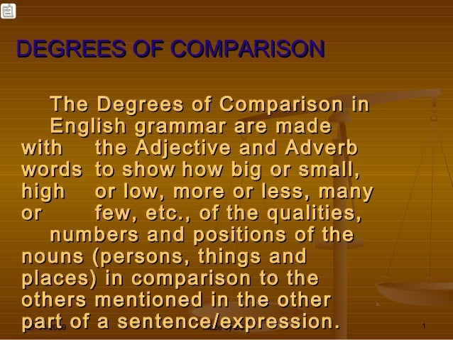 Degree Word Examples : Words Expressing Degrees of Intensity-Degree ...