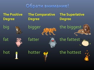 Degrees of-comparison-7-klass | PPT | Eldercare | Family and Relationships