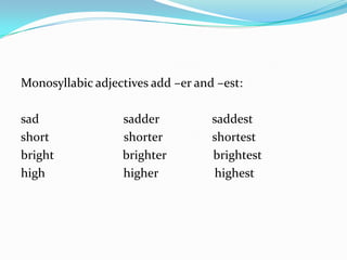 Degrees of adjectives | PPT