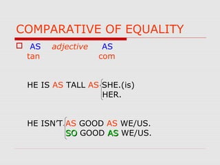 Degrees of adjectives | PPT