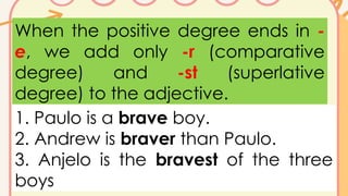 Degrees of Adjectives for free download only | PPTX