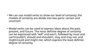 Degrees of certainty structure power point | PPT