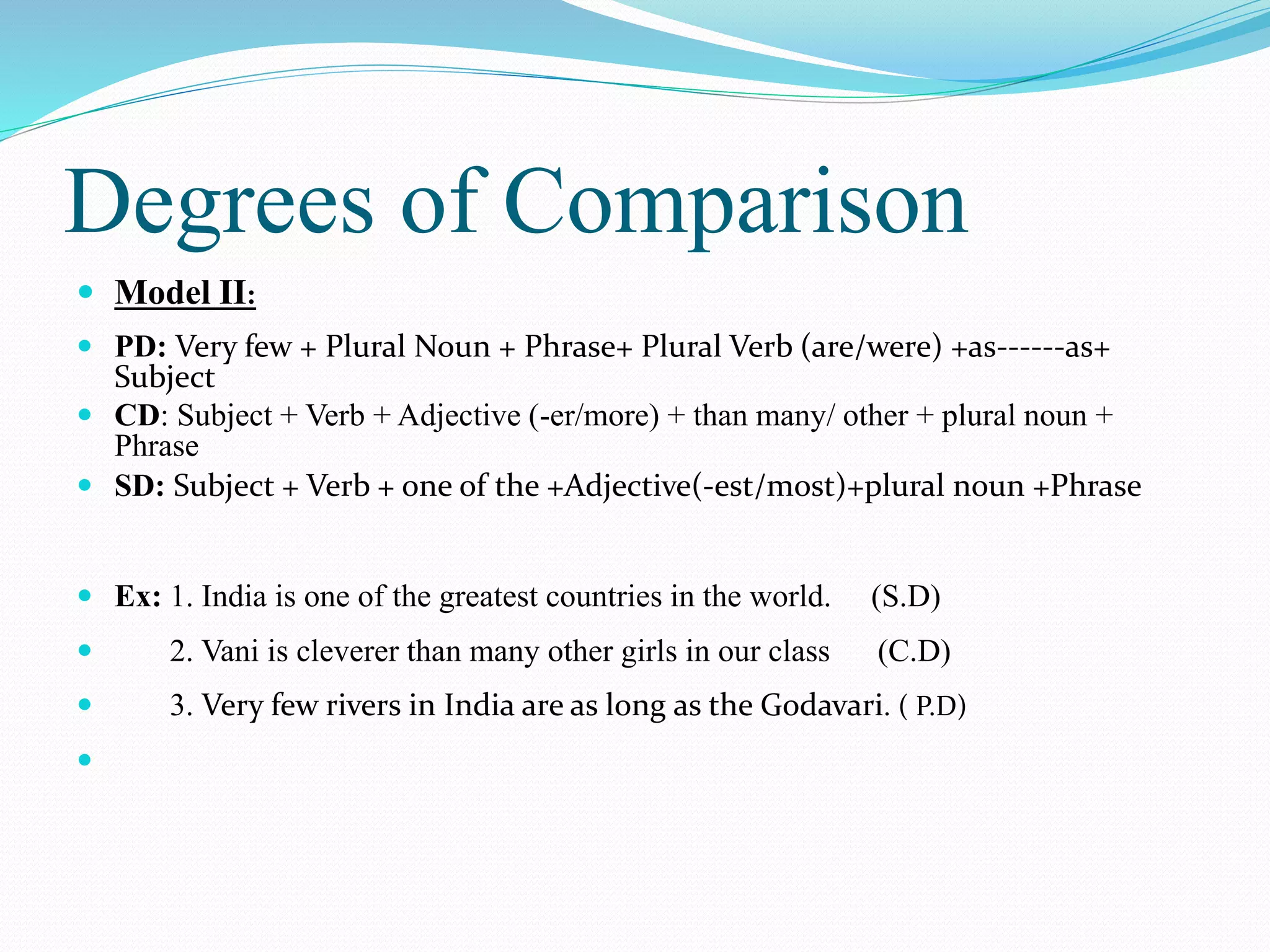 Degrees of comparision | PPTX