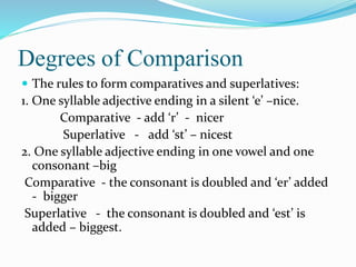 Degrees of comparision | PPTX