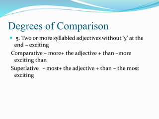 Degrees of comparision | PPTX