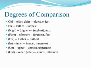 Degrees of comparision | PPTX