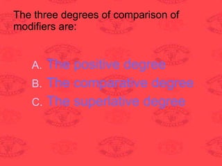 Degrees of Comparison | PPT