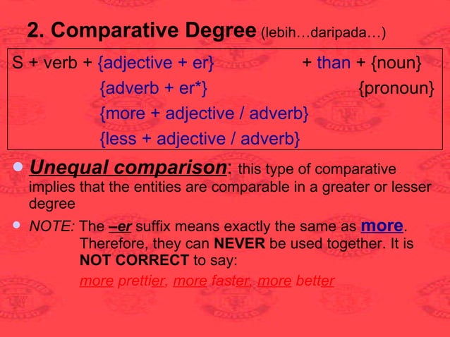 Degrees of Comparison | PPT