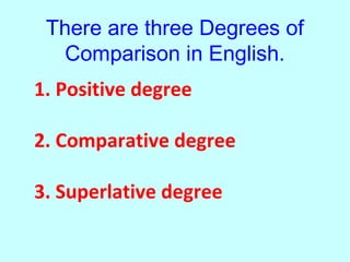 Degrees of Comparison | PPT
