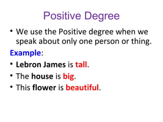 Degrees of Comparison | PPT