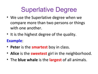 Degrees of Comparison | PPT