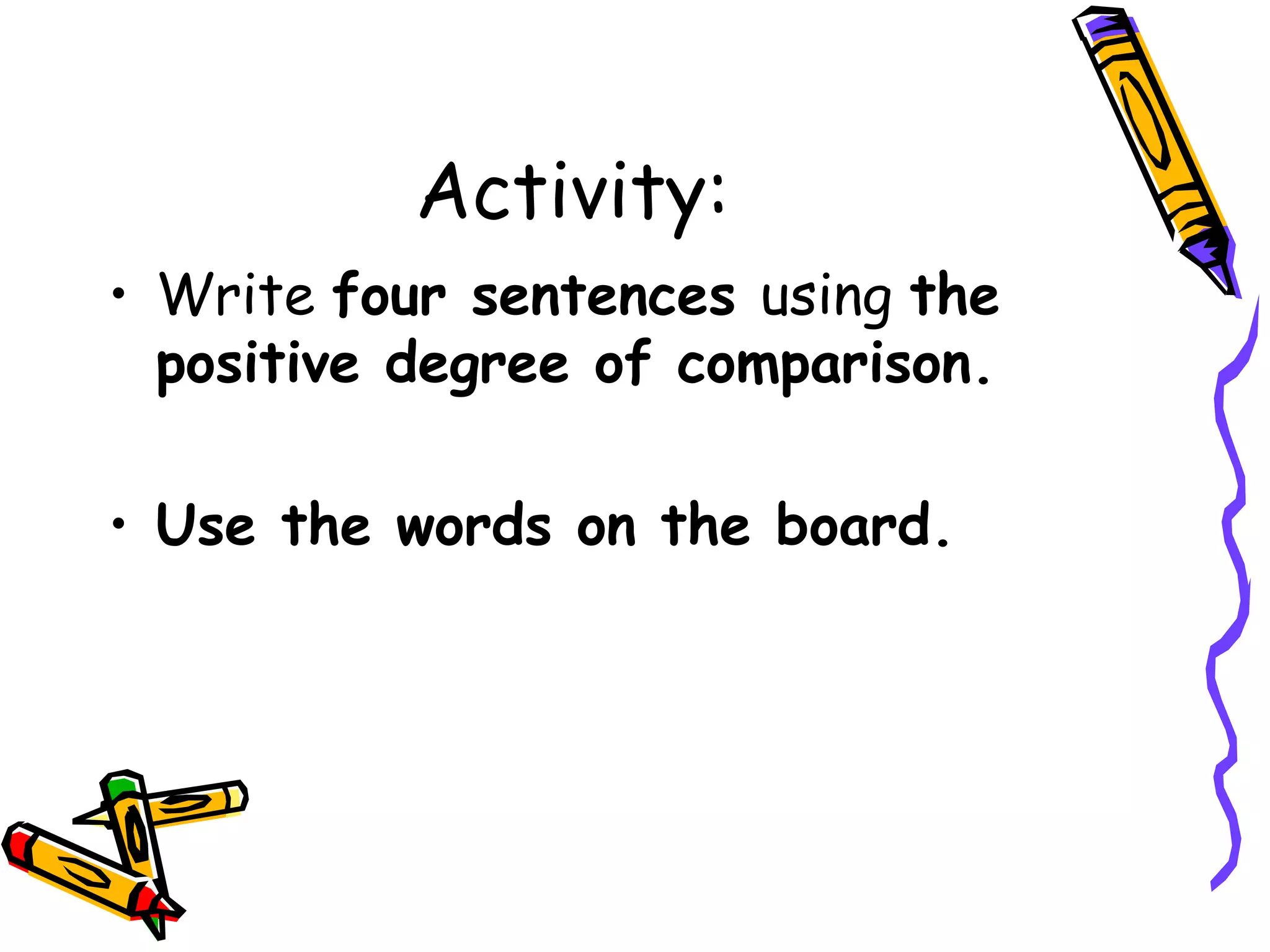 Degrees of comparison | PPTX