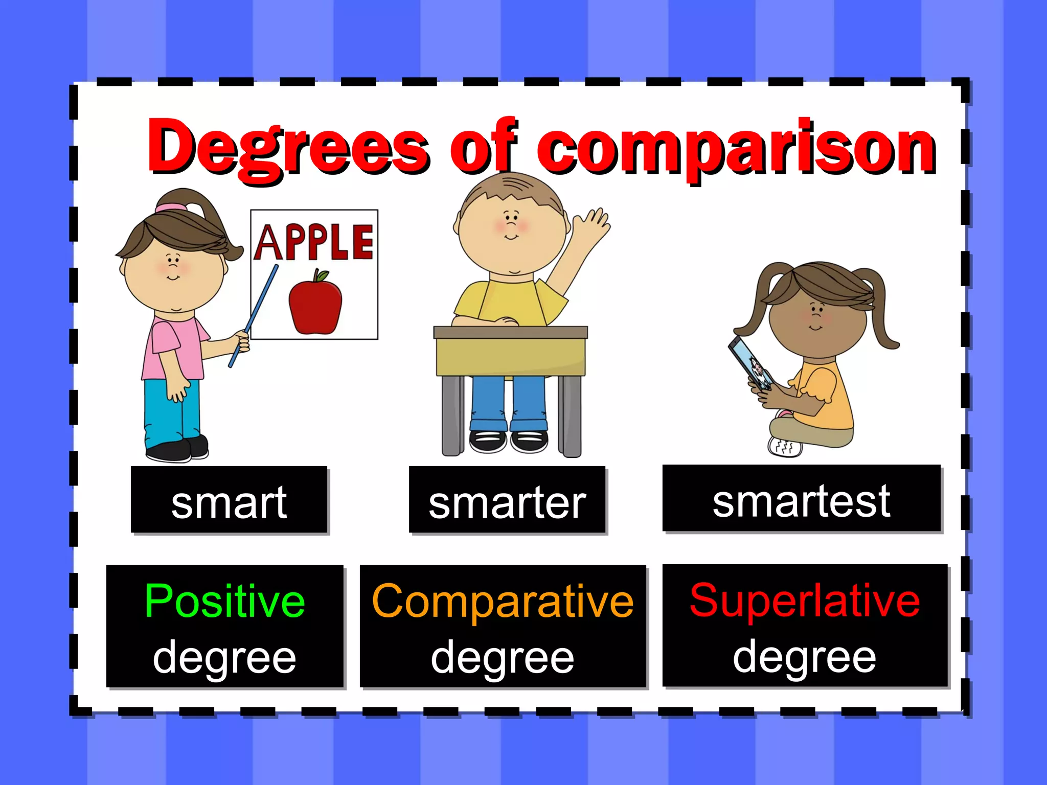 Degrees of comparison | PPT