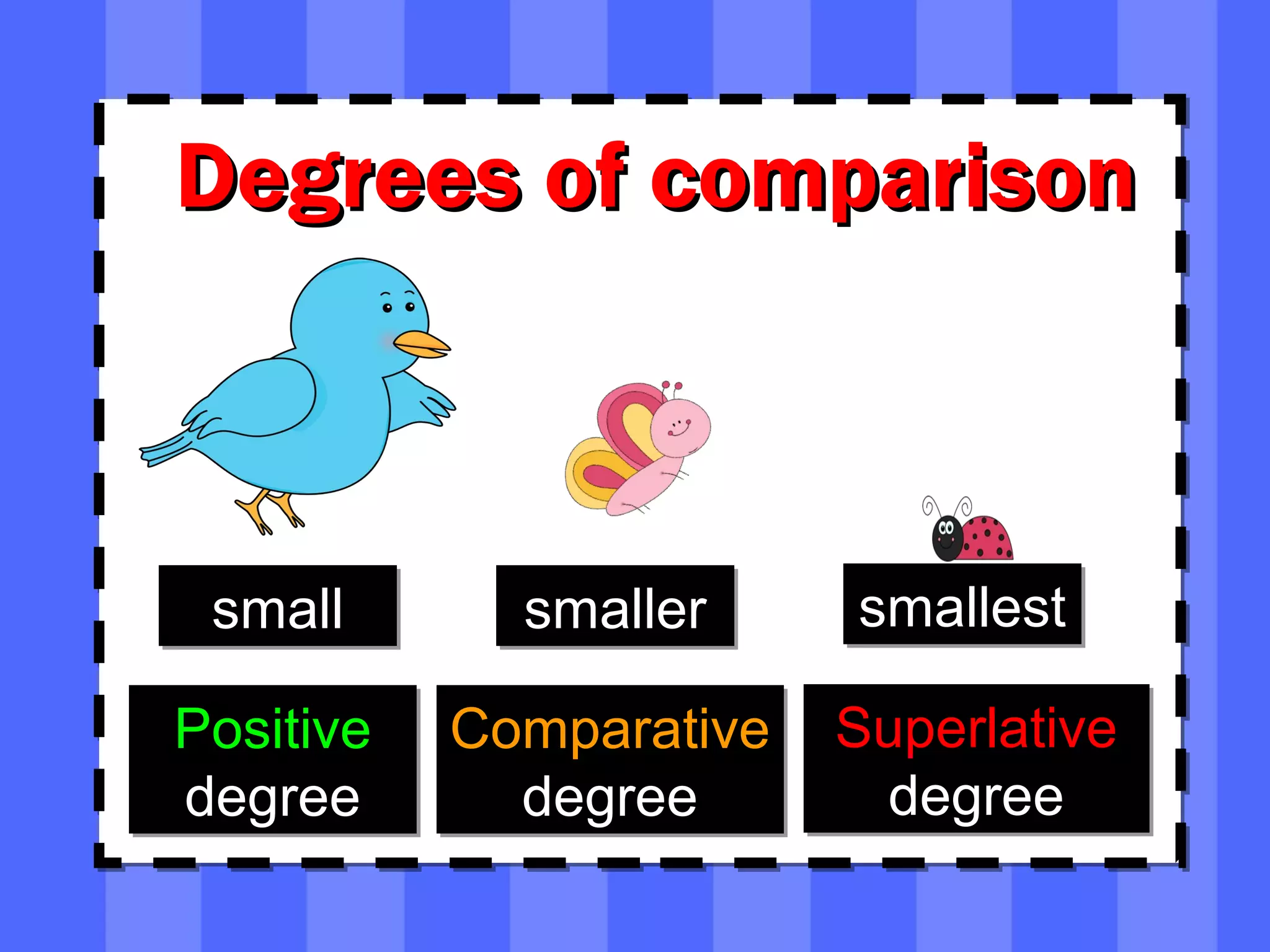 Degrees of comparison | PPT