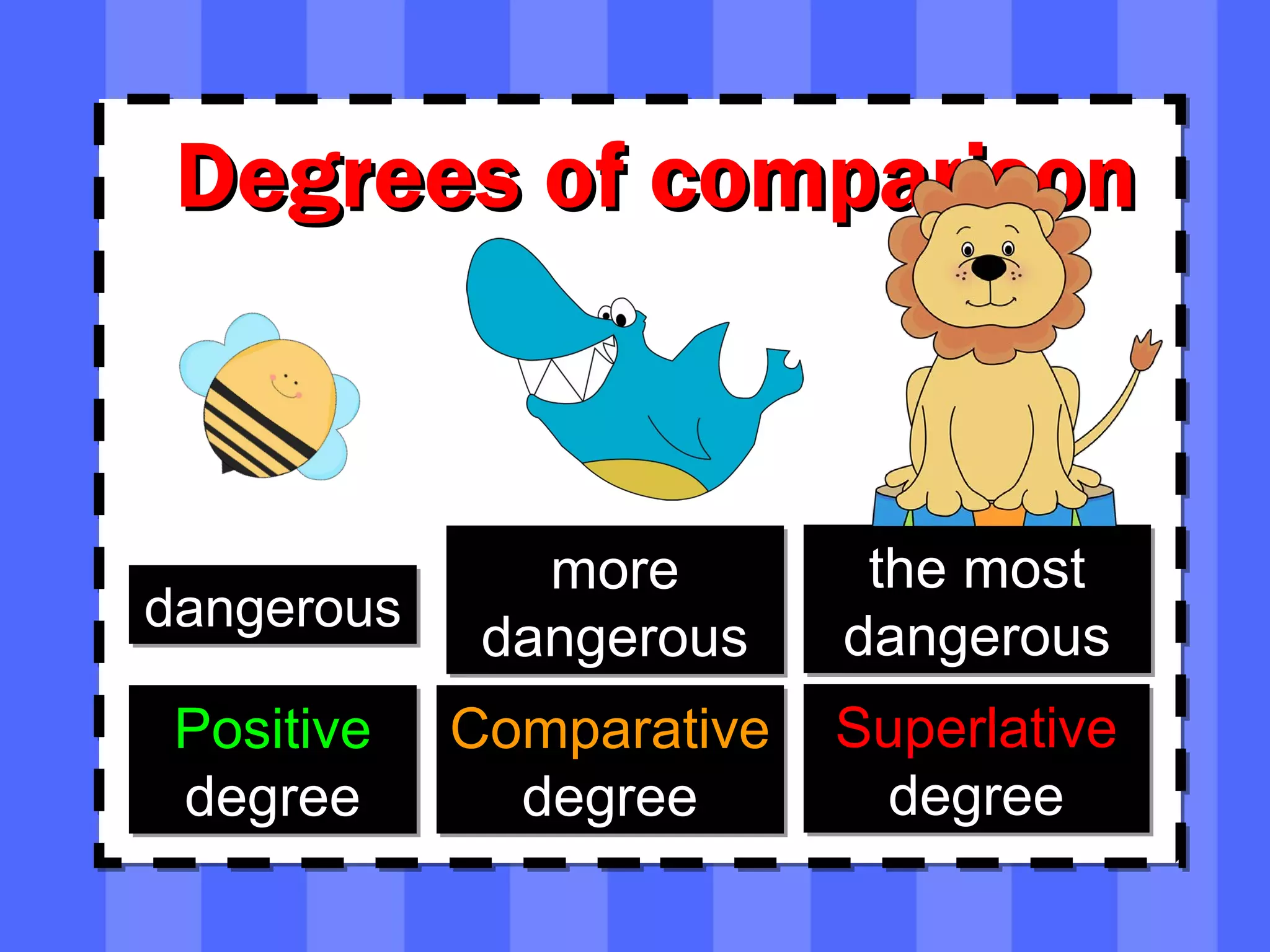 Degrees of comparison | PPT