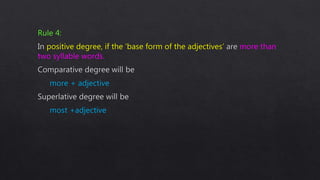 Degrees of comparison English Grammar Topic. | PPTX