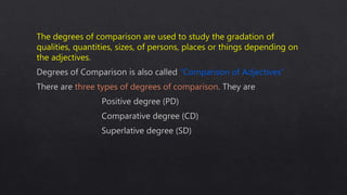 Degrees of comparison English Grammar Topic. | PPTX