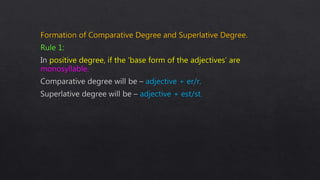 Degrees of comparison English Grammar Topic. | PPTX